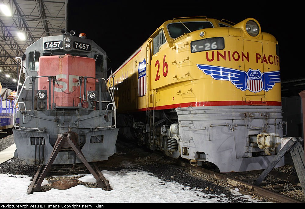 UP 26 & SP 7457 at the Utah State Railroad Museum
